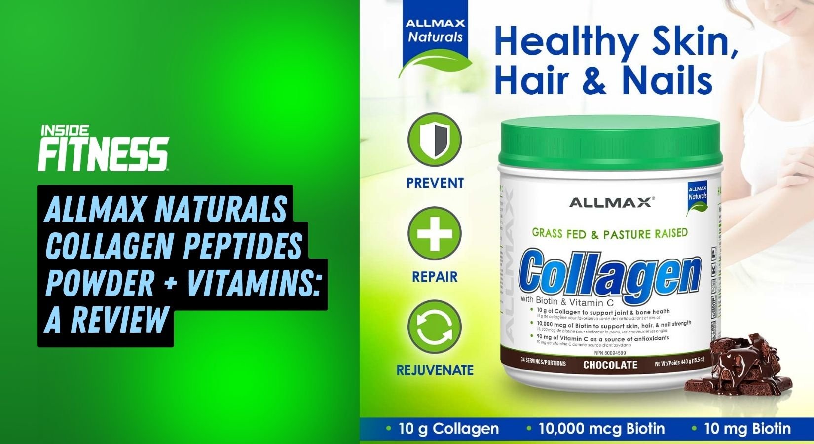 Allmax Naturals Collagen Peptides Powder + Vitamins: A Review